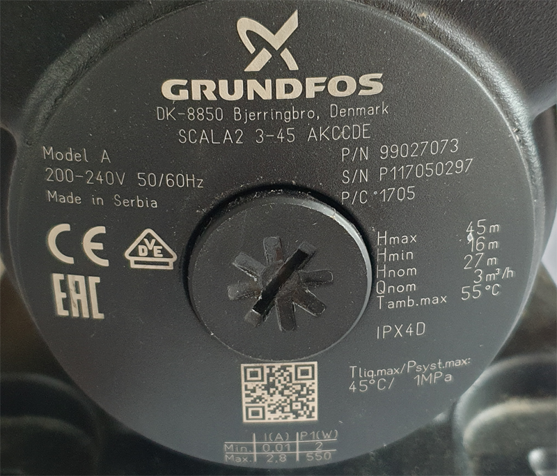 Запчасти для насосов и насосных станций Grundfos SCALA2
